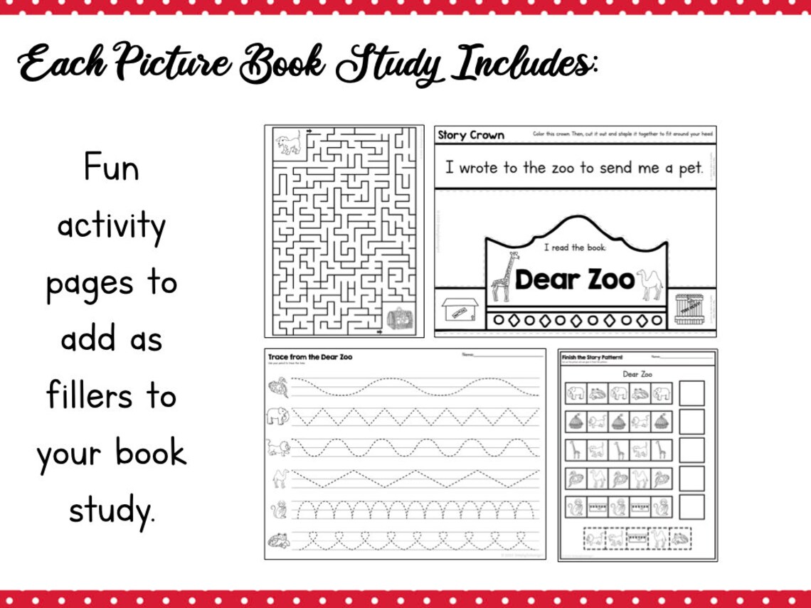 Dear Zoo- Picture Book Study Companion - Etsy