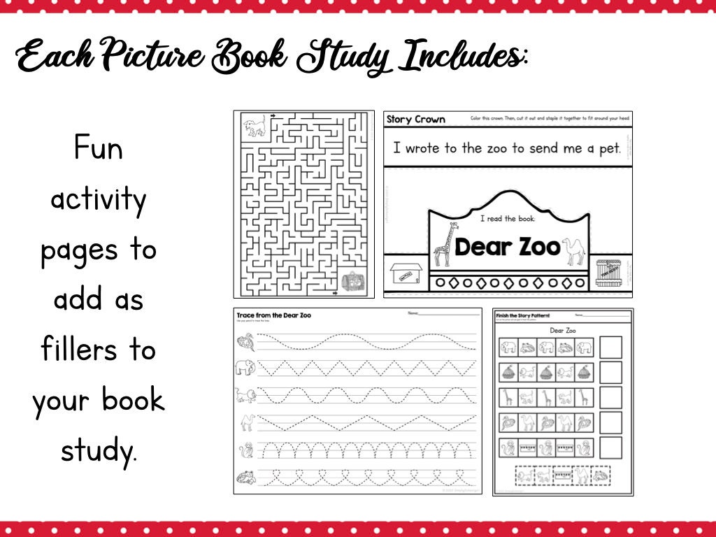 Dear Zoo- Picture Book Study Companion - Etsy