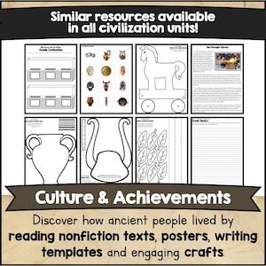 Printable Bundle of 7 Ancient Civilizations Unit Study, Educational ...