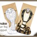 Printable Snake Paper Bag Puppet Craft Template | Fun Animal Crafting ...