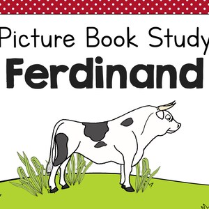 Ferdinand- Picture Book Study Companion - Etsy