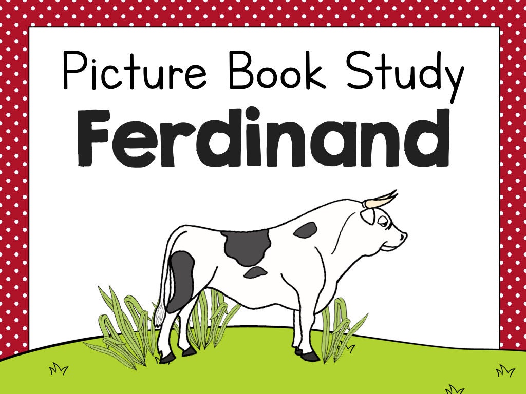 Ferdinand- Picture Book Study Companion - Etsy