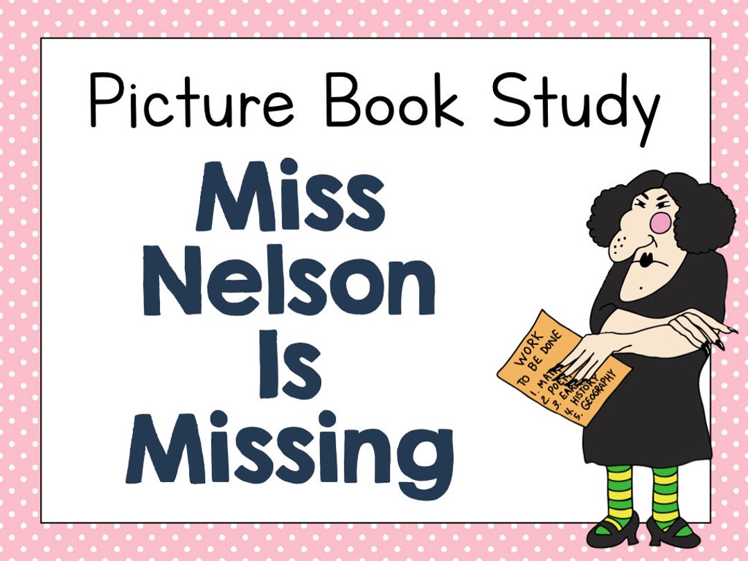 Miss Nelson is Missing- Picture Book Study Companion - Etsy
