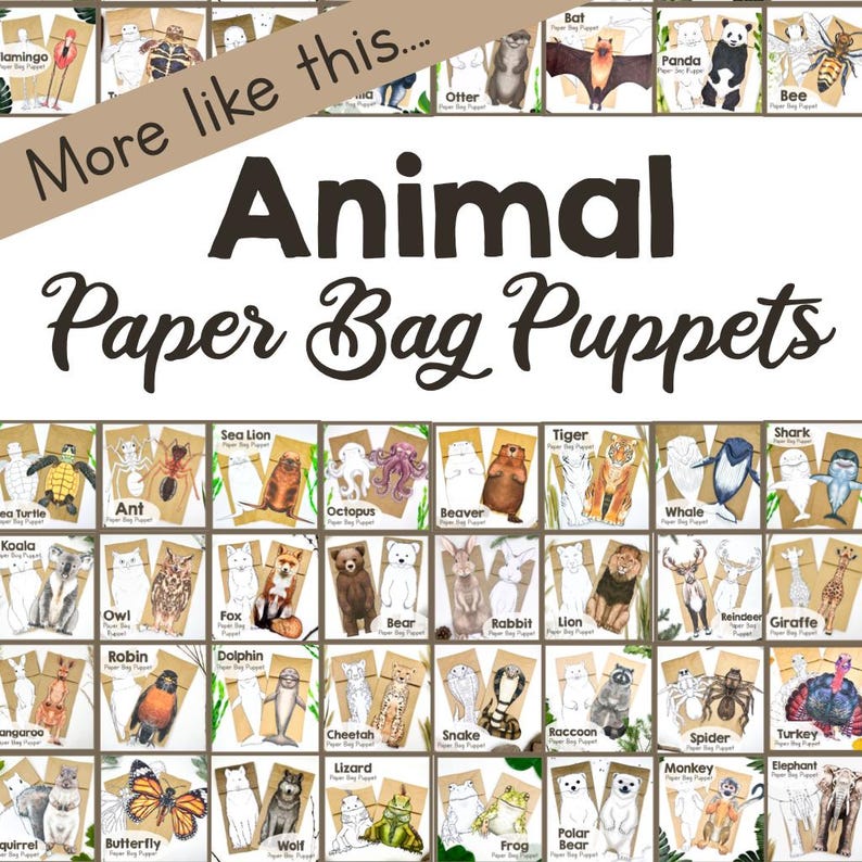 Crocodile Paper Bag Puppet, DIY Paper Craft for Kids, Kindergarten ...
