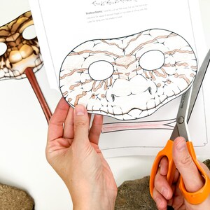 Snake Mask Craft Kit | Easy Print Animal Paper Template | Reptile ...
