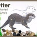 Printable Otter Craft Template Articulated Jointed Animal Woodland ...