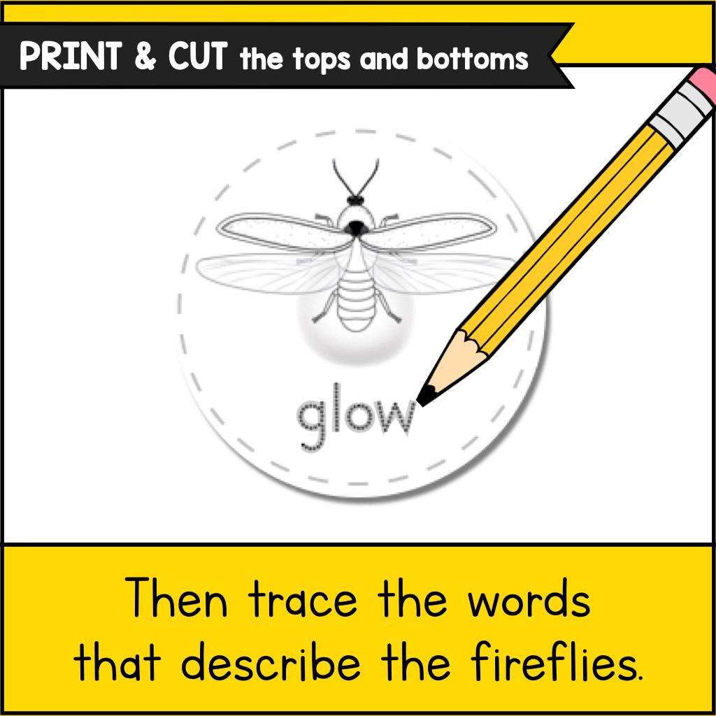FIREFLY JAR, Bulletin Board Craft Bug Printable No-prep Toddler ...