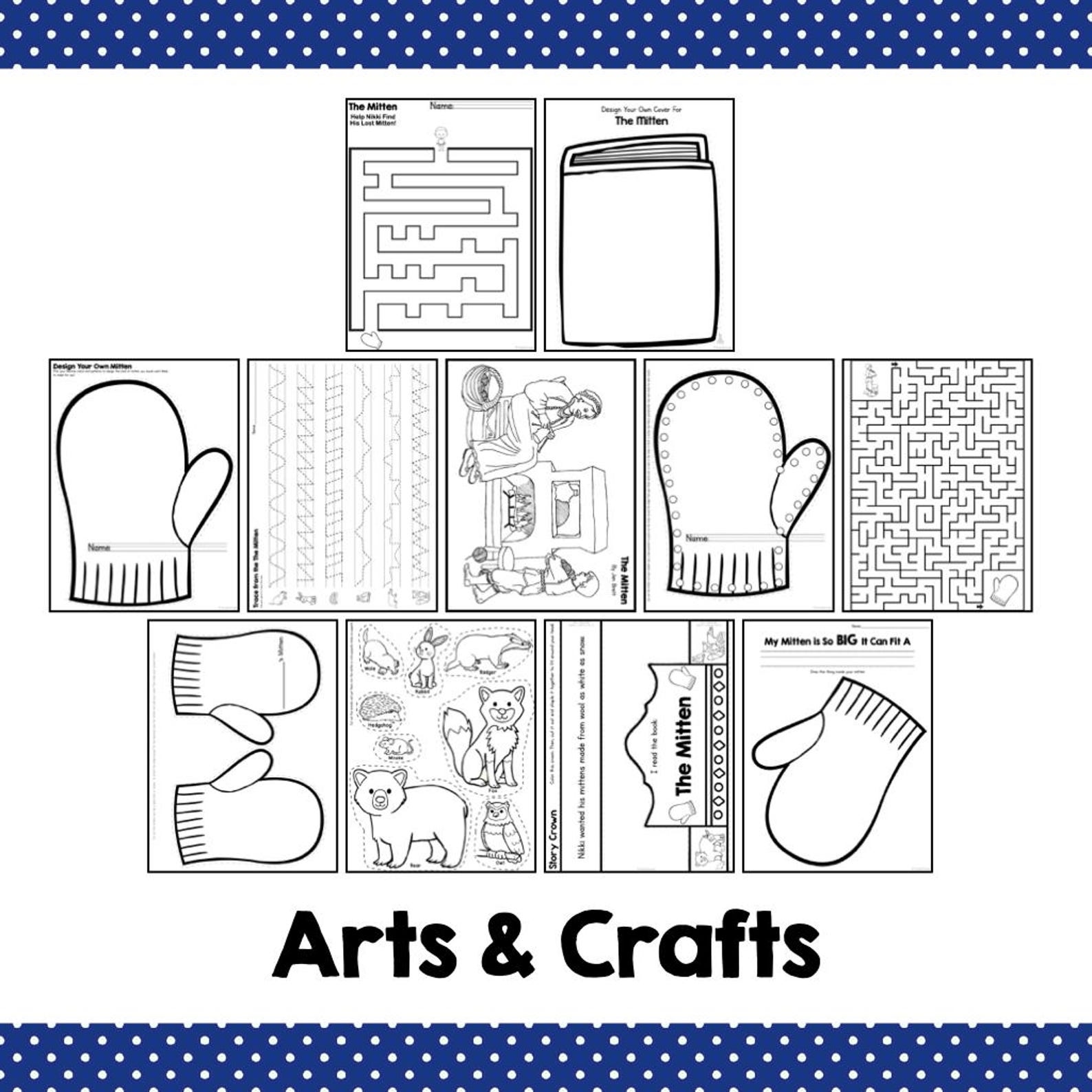 The Mitten Picture Book Study | Winter Literacy Activities | PDF ...