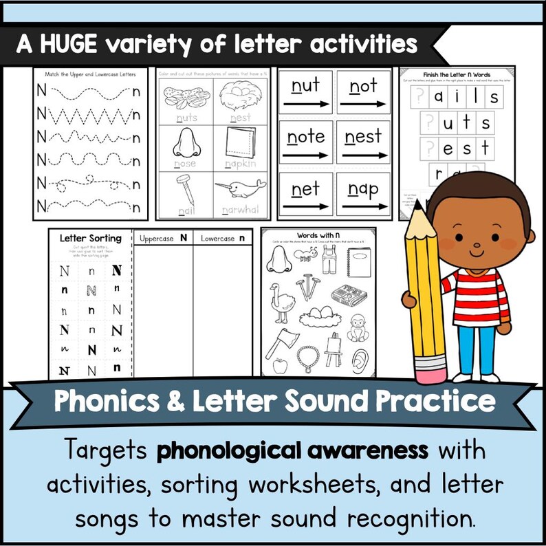 PRESCHOOL ALPHABET Memory Game Bundle - Letter of the Week A-Z Bundle ...
