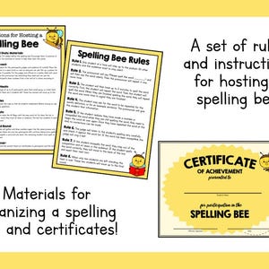6th Grade Spelling Bee | Instructions to Host a Class or School ...