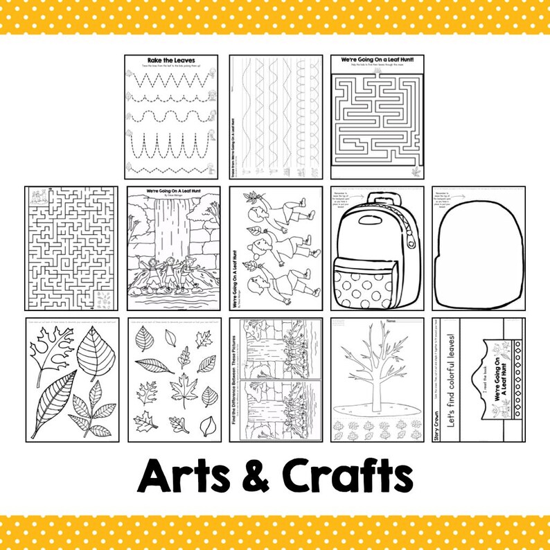 We're Going on a Leaf Hunt- Picture Book Study Companion - Etsy