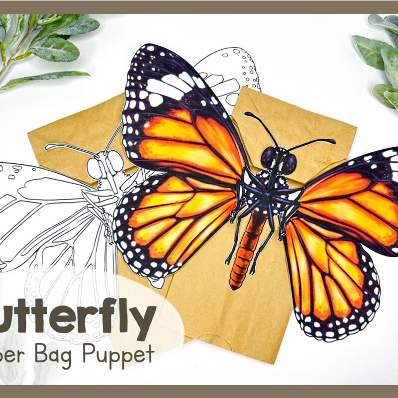Butterfly Puppet - Etsy