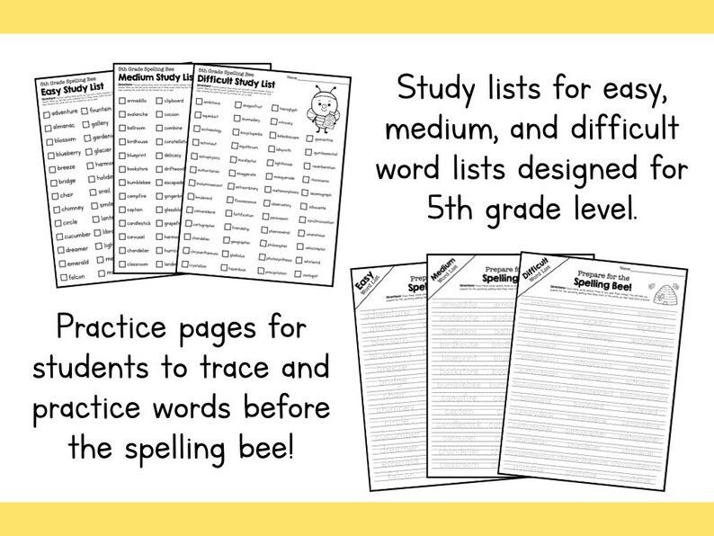 5th Grade Spelling Bee | Instructions to Host a Class or School ...