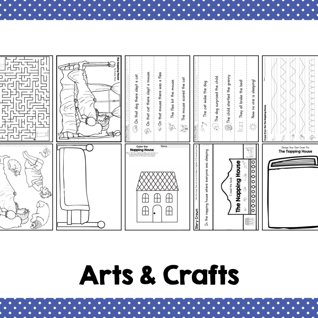 The Napping House Study Book Printable | Picture Book Companion PDF ...