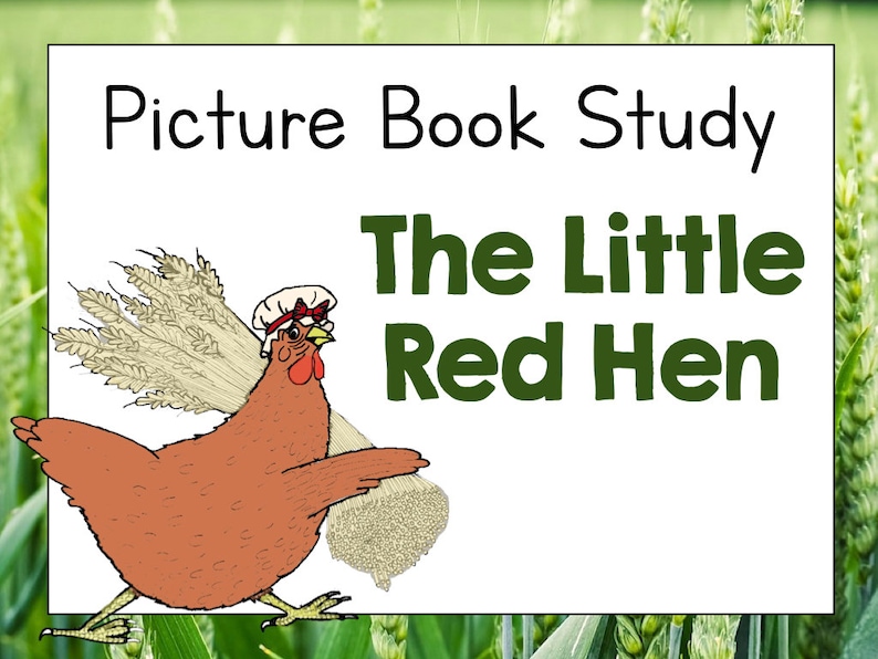 The Little Red Hen- Picture Book Study Companion - Etsy