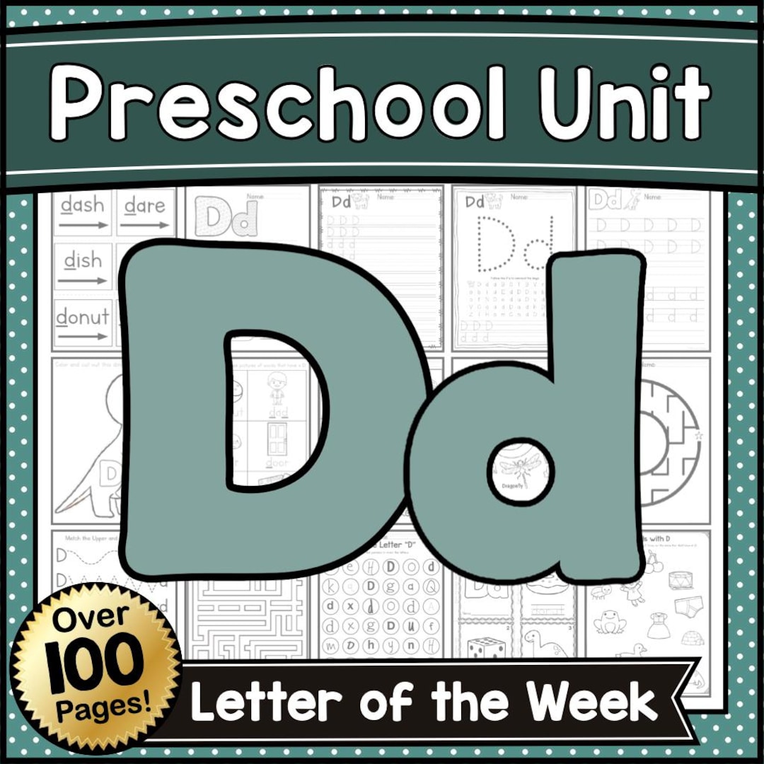 PRESCHOOL Letter D Activities - Alphabet Letter of the Week Packet ...