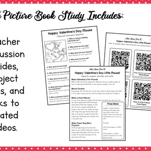 Happy Valentine's Day Little Mouse Picture Book Study - Etsy