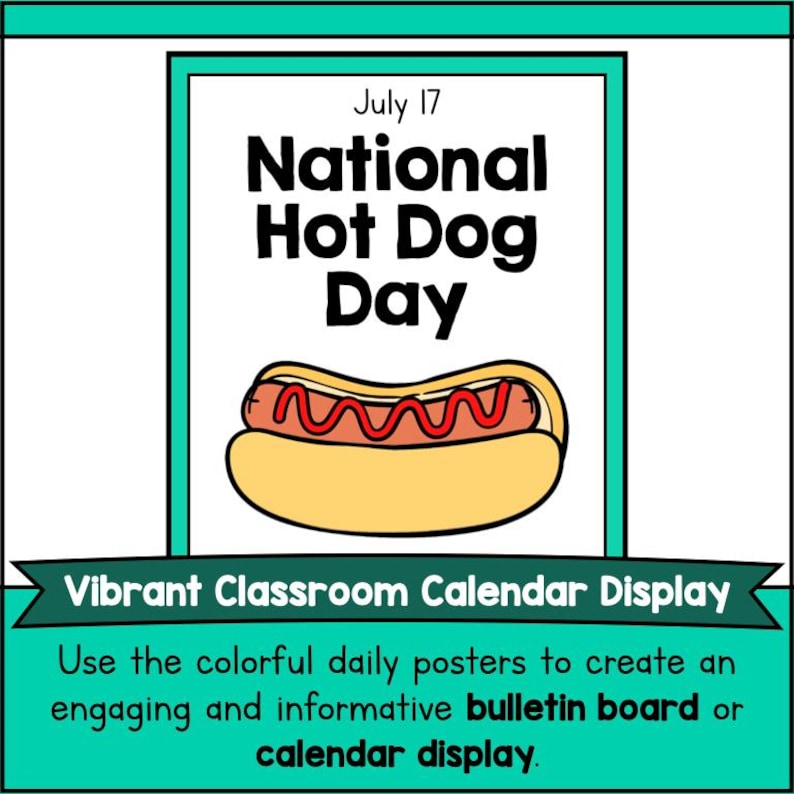 July National Days Calendar Worksheets Articles Printable July Month ...