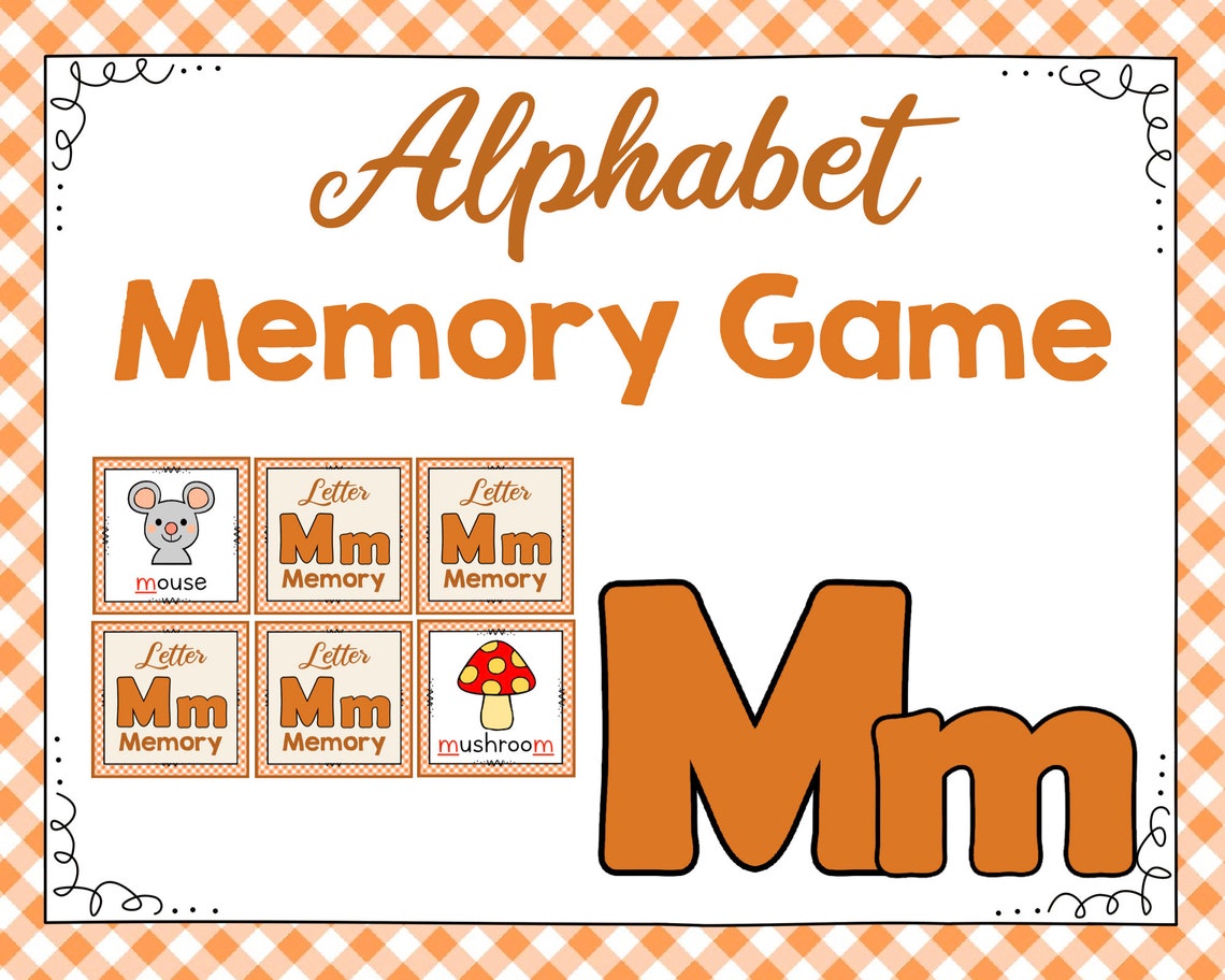 Letter M Memory Game - Etsy