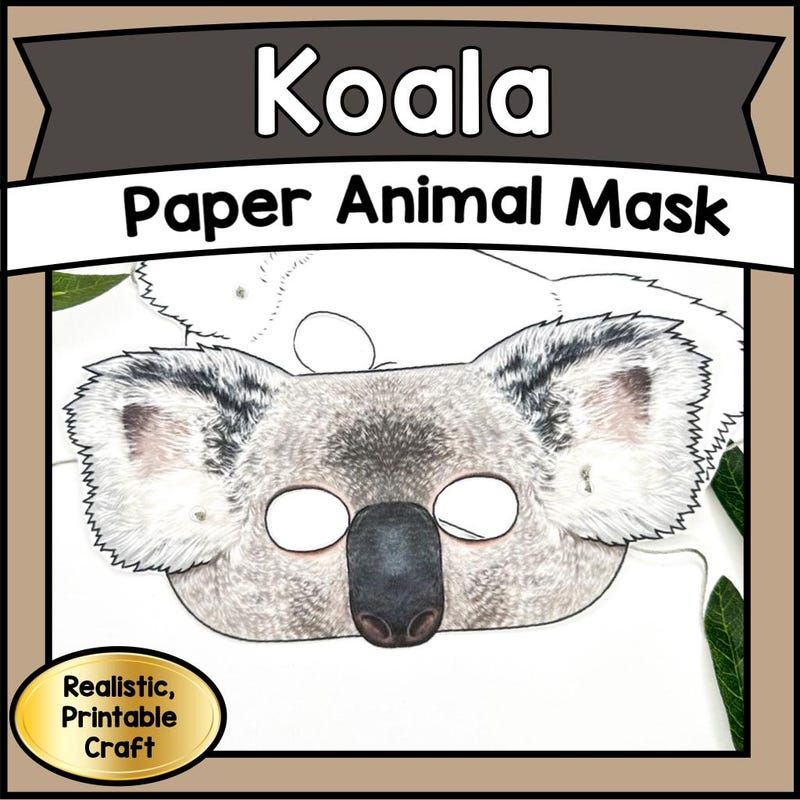 Koala Mask - Etsy
