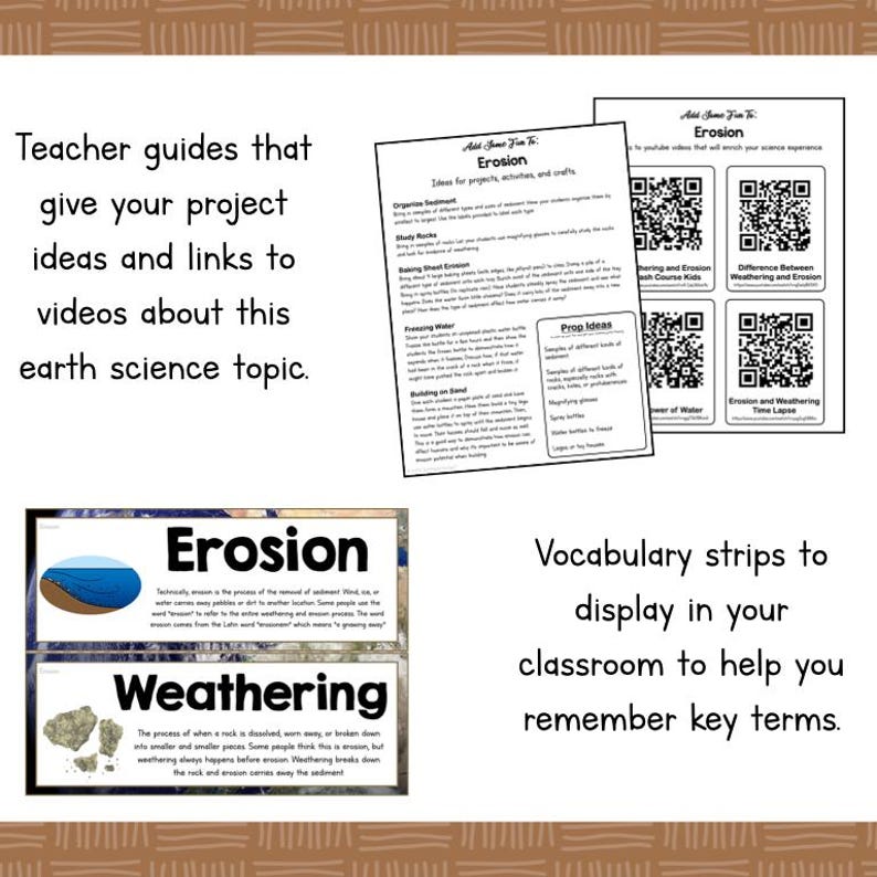 Weathering Erosion Deposition Earth Science Study Unit Worksheets ...