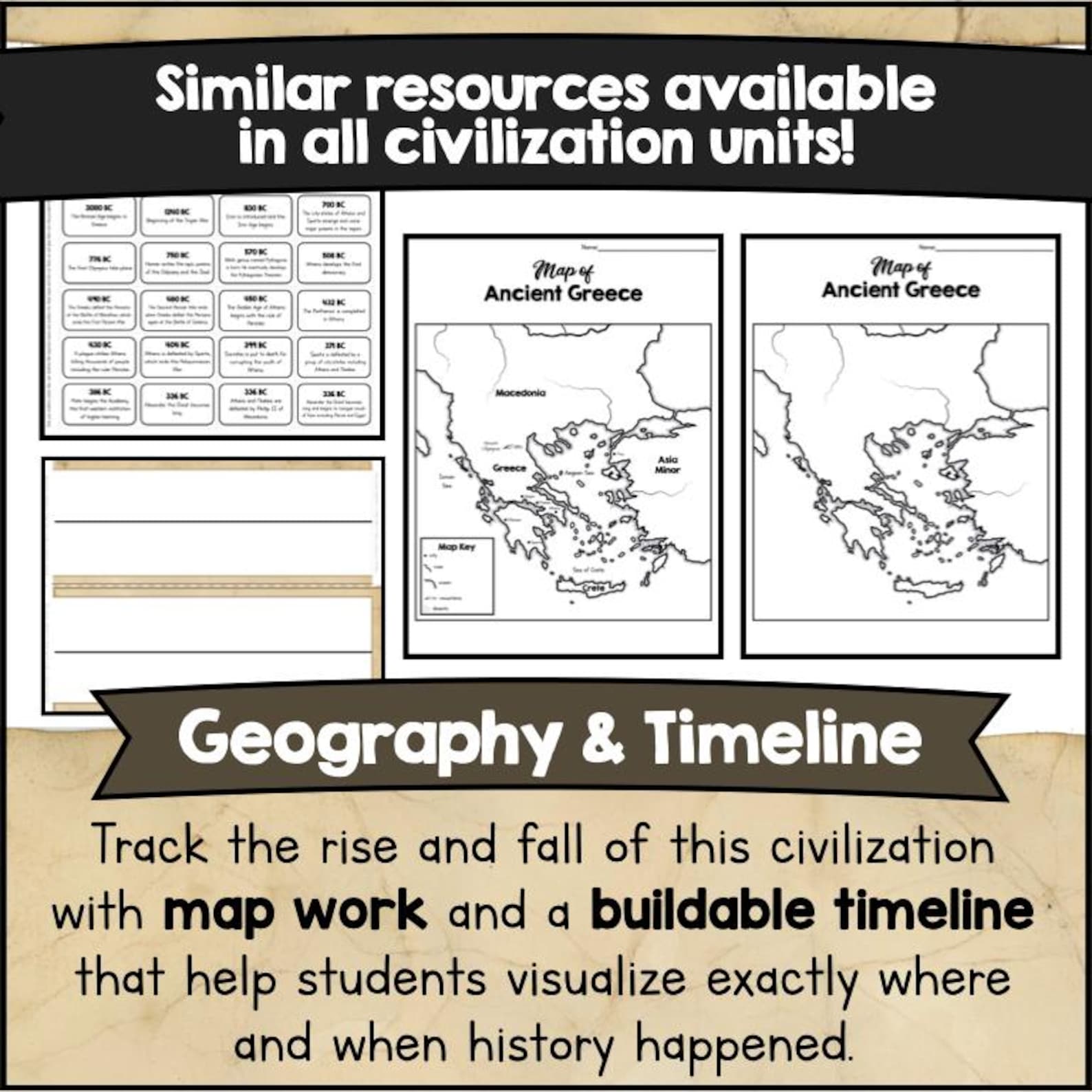Printable Bundle of 7 Ancient Civilizations Unit Study, Educational ...