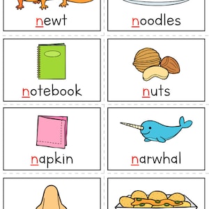 Letter N Bingo Game - Etsy