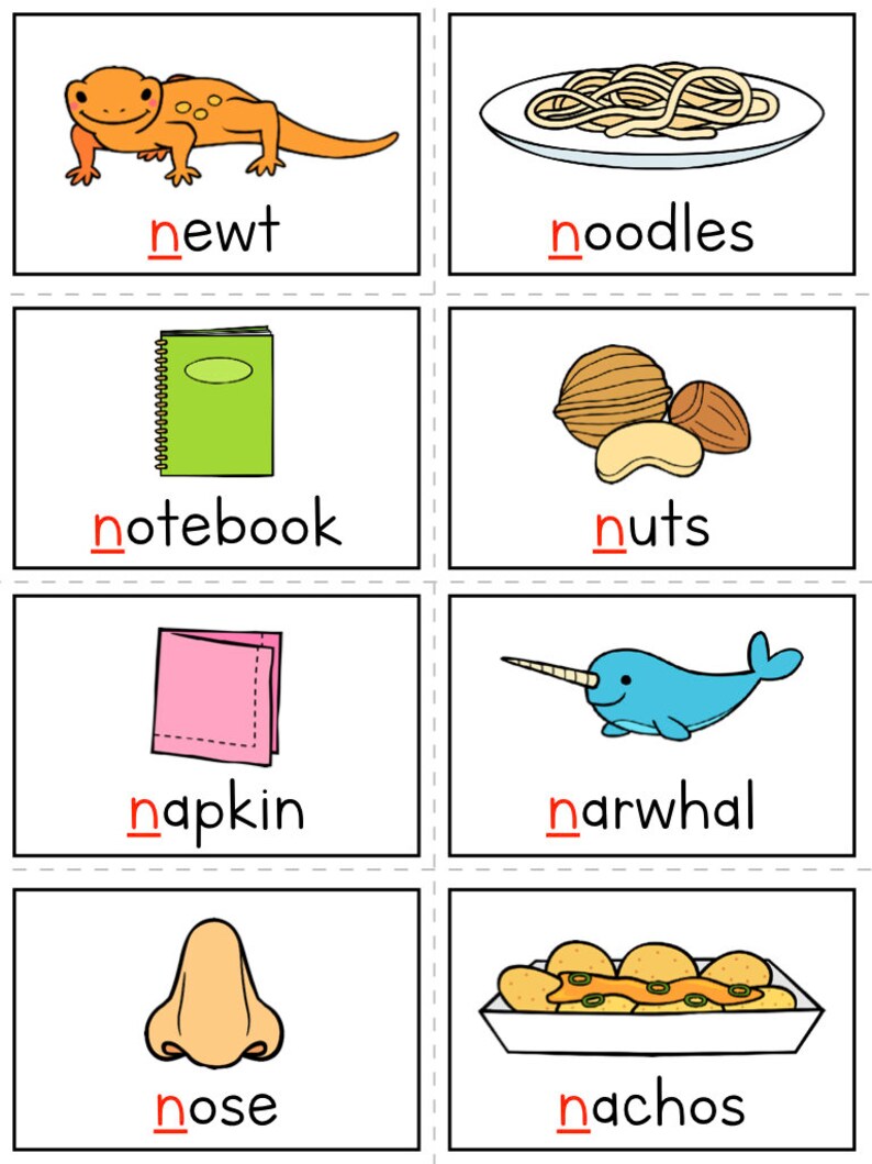 Letter N Bingo Game - Etsy