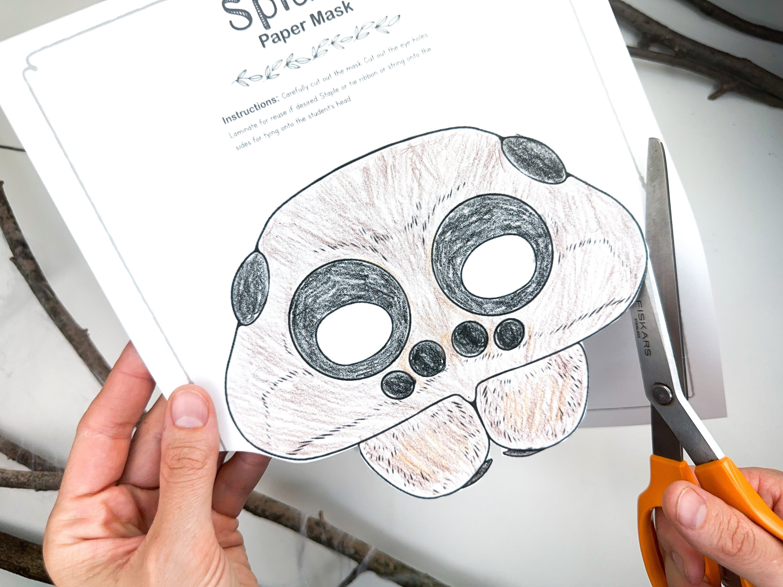 Printable Spider Mask Craft Kit | Halloween Party Fun | Articulated ...