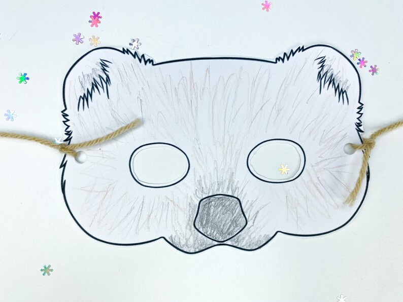 Polar Bear Paper Mask Template DIY Printable Arctic Animal Craft DIY ...