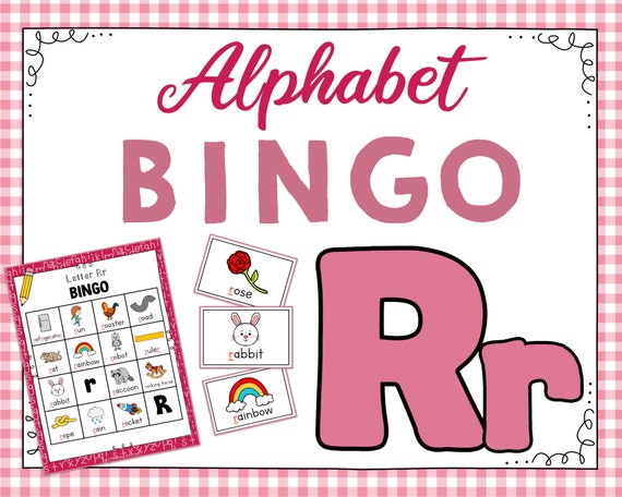 Letter R Bingo Game | Etsy