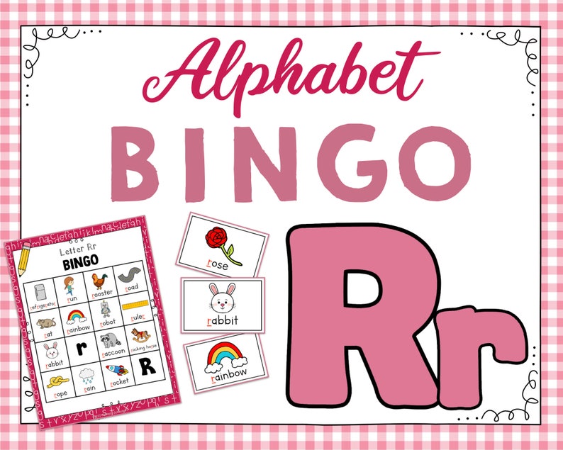 Letter R Bingo Game - Etsy