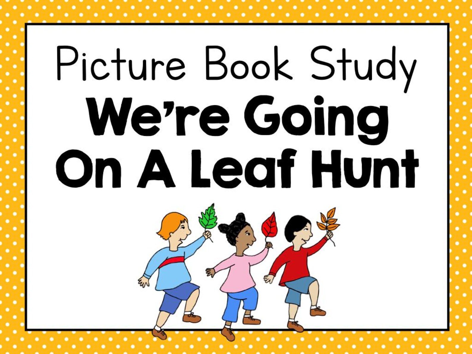 We're Going on a Leaf Hunt- Picture Book Study Companion - Etsy