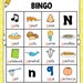 Letter N Bingo Game - Etsy