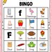 Letter F Bingo Game - Etsy Canada
