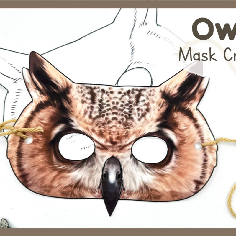 Owl Mask Pattern - Etsy