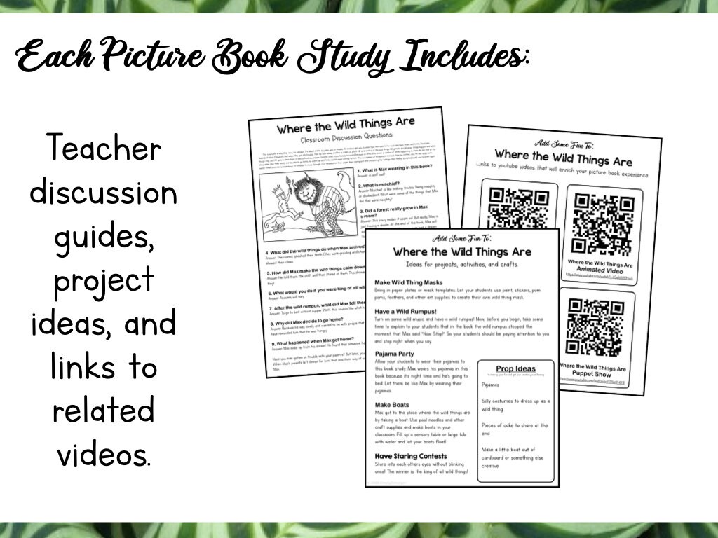 Where the Wild Things Are Picture Book Study Companion - Etsy