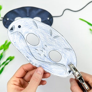 Whale Paper Mask Template | Printable Kid's Craft Activity ...