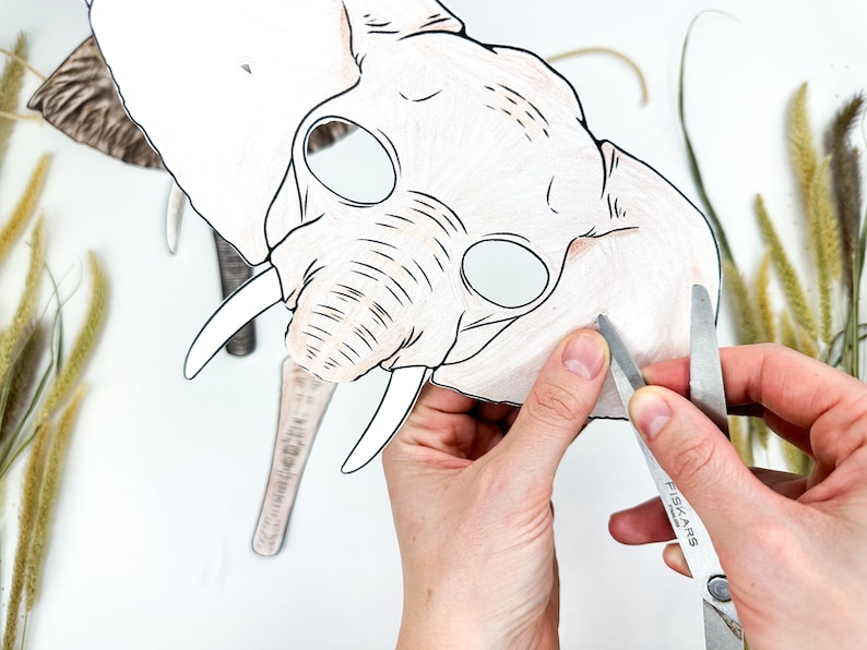 Elephant Mask Craft Kit Fun and Creative Animal Craft Activity ...