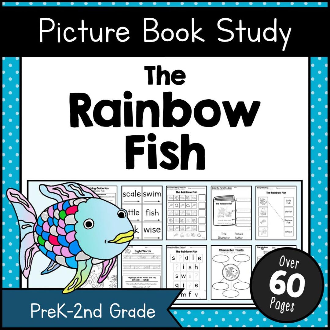 The Rainbow Fish Book Study PDF | No Prep Picture Book Companion for ...
