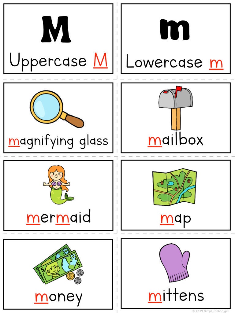 Letter M Bingo Game - Etsy