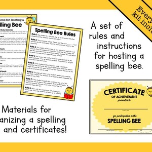 BUNDLE | Classroom Spelling Bee by Grade | Host a Class or School ...