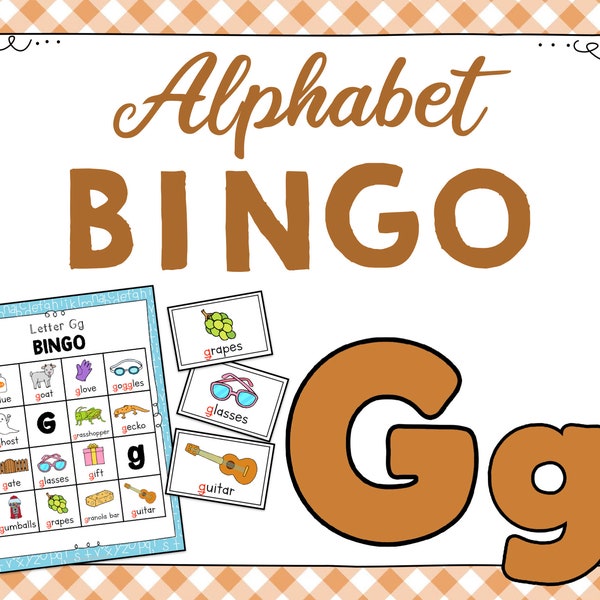 Letter F Bingo Game - Etsy Canada