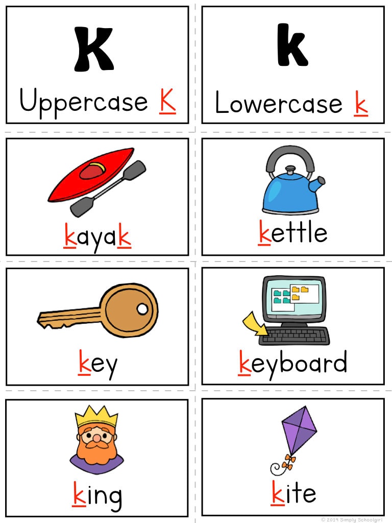 Letter K Bingo Game - Etsy