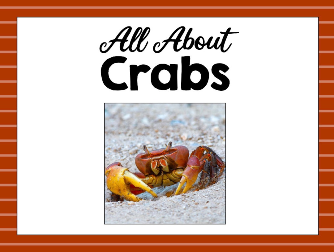 All About Crabs- Animal Science Unit - Etsy