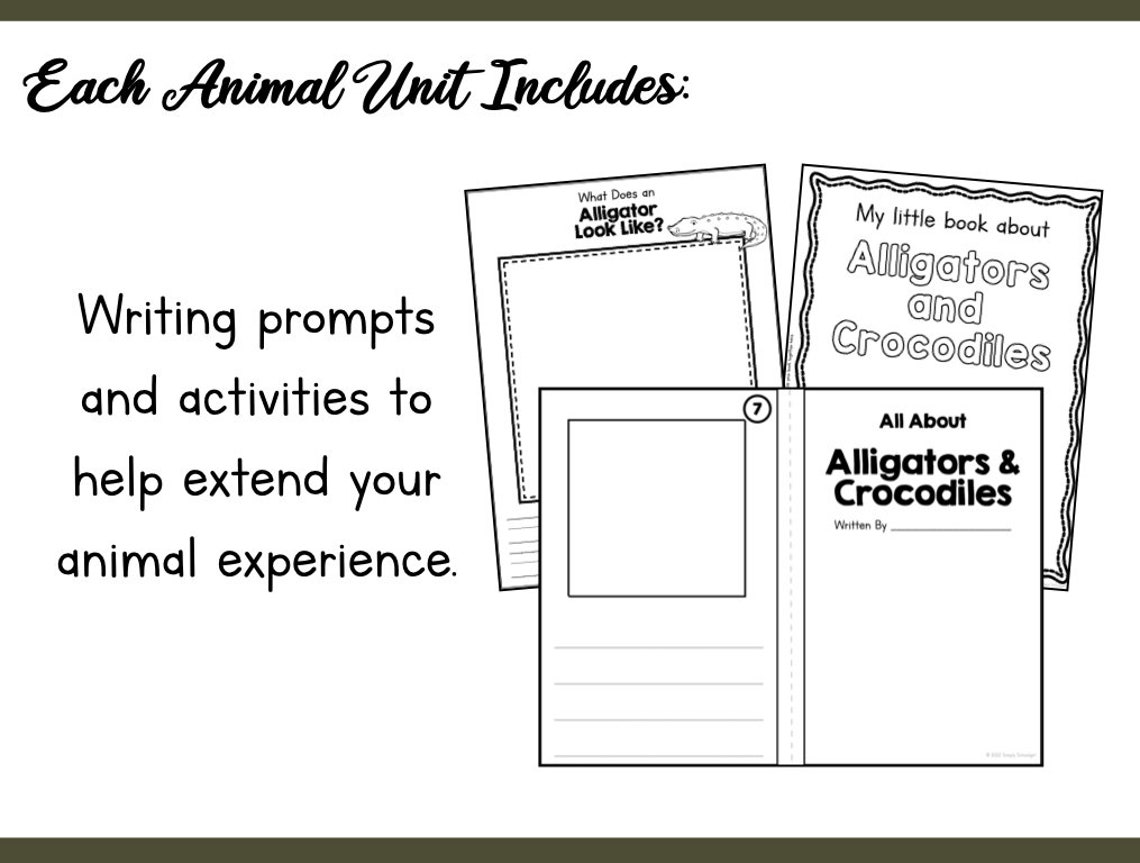 All About Alligators and Crocodiles- Animal Science Unit - Etsy
