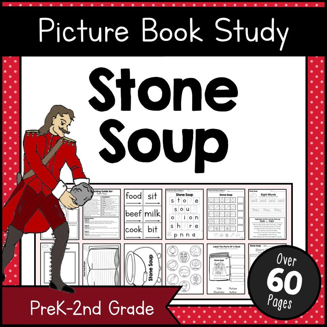 Stone Soup Picture Book Study Companion PDF | Preschool to 2nd Grade ...