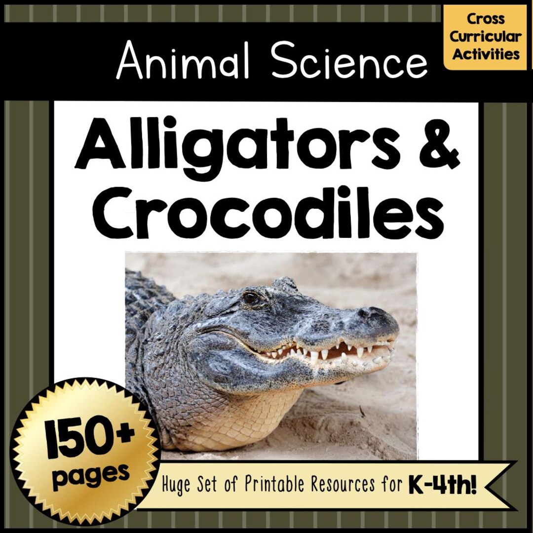 Alligators & Crocodiles Science Unit Animal Adaptation Worksheets ...