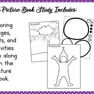 The Snowy Day- Picture Book Study - Etsy