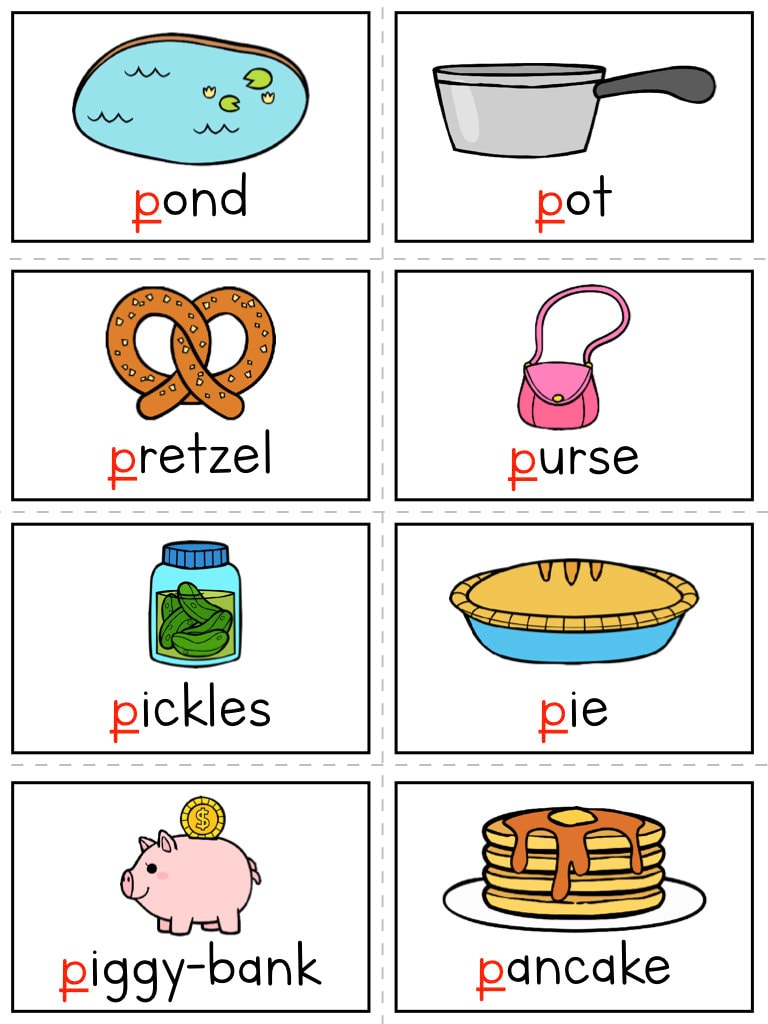 Letter P Bingo Game - Etsy